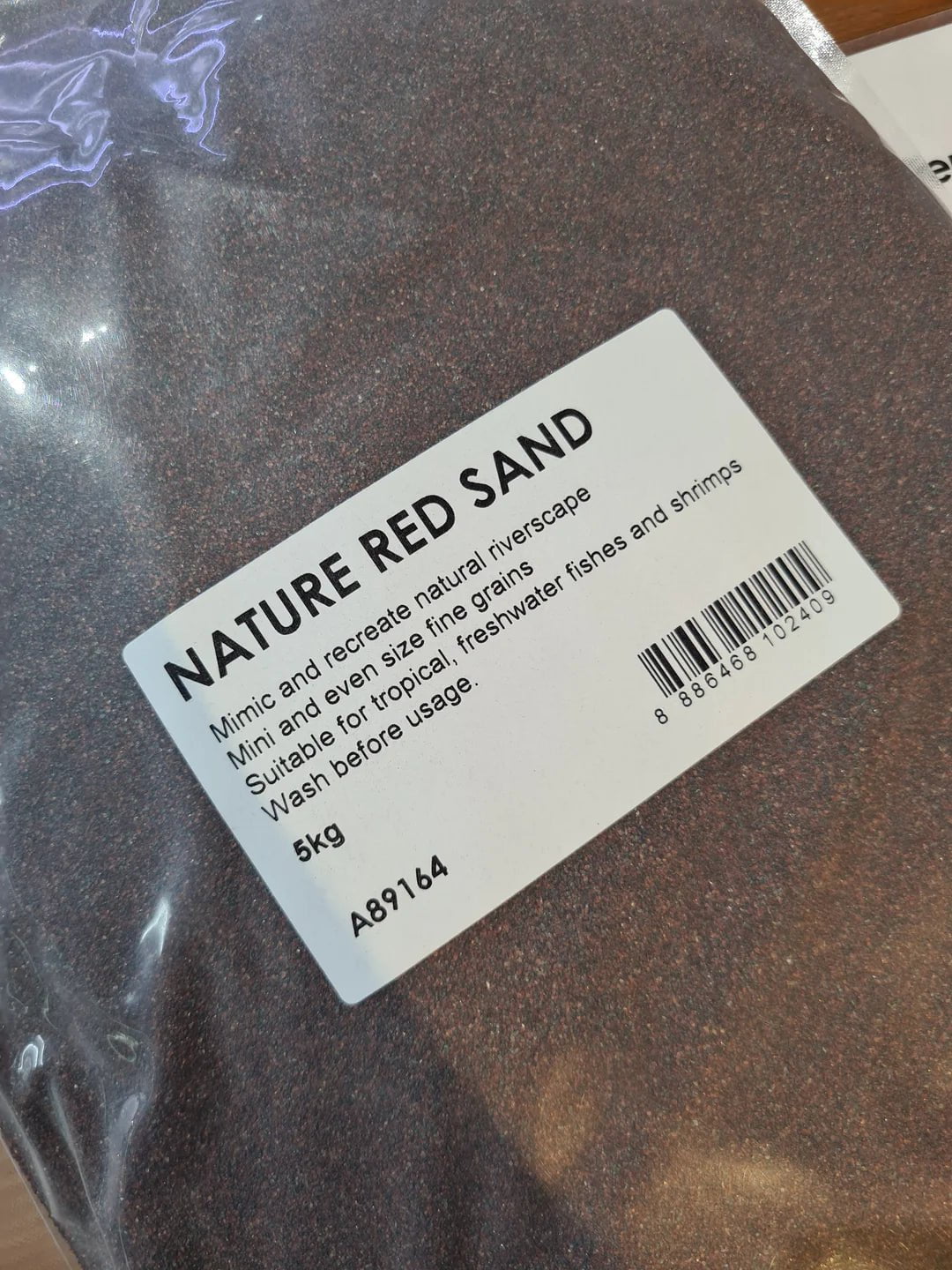 ANS NatureSand Red Sand 5kg (great sand for biotope) — East Ocean Aquatic