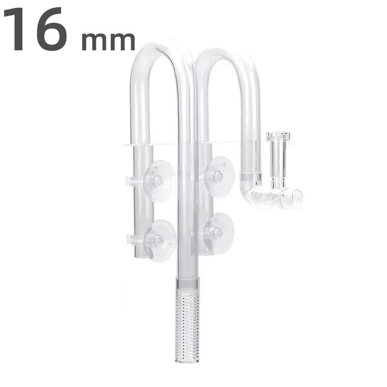 AQUAPRO Plastic Skimmer Outflow & Inflow 12mm/16mm (suckers included ...