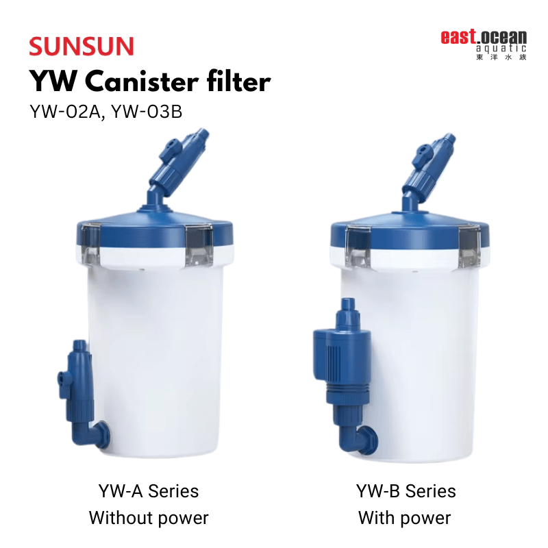 SUNSUN YW-02A/03B Canister filter (for low level tank) — East Ocean Aquatic