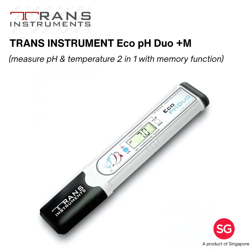 TRANS INSTRUMENT Eco pH Duo +M pen (pH/temp test with memory function ...