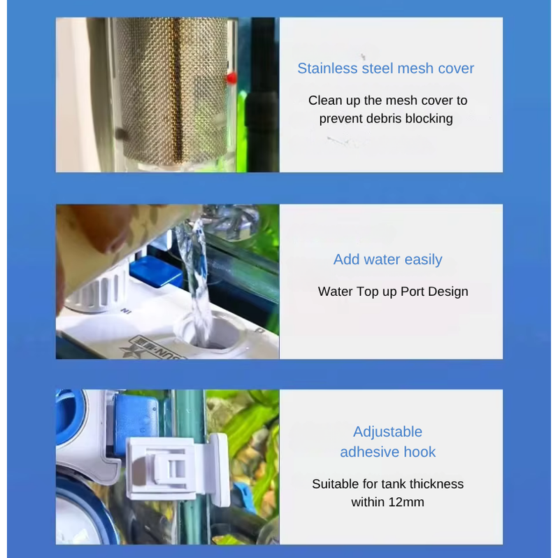 SUNSUN YBF-500 Hang On Filter with drainage — East Ocean Aquatic