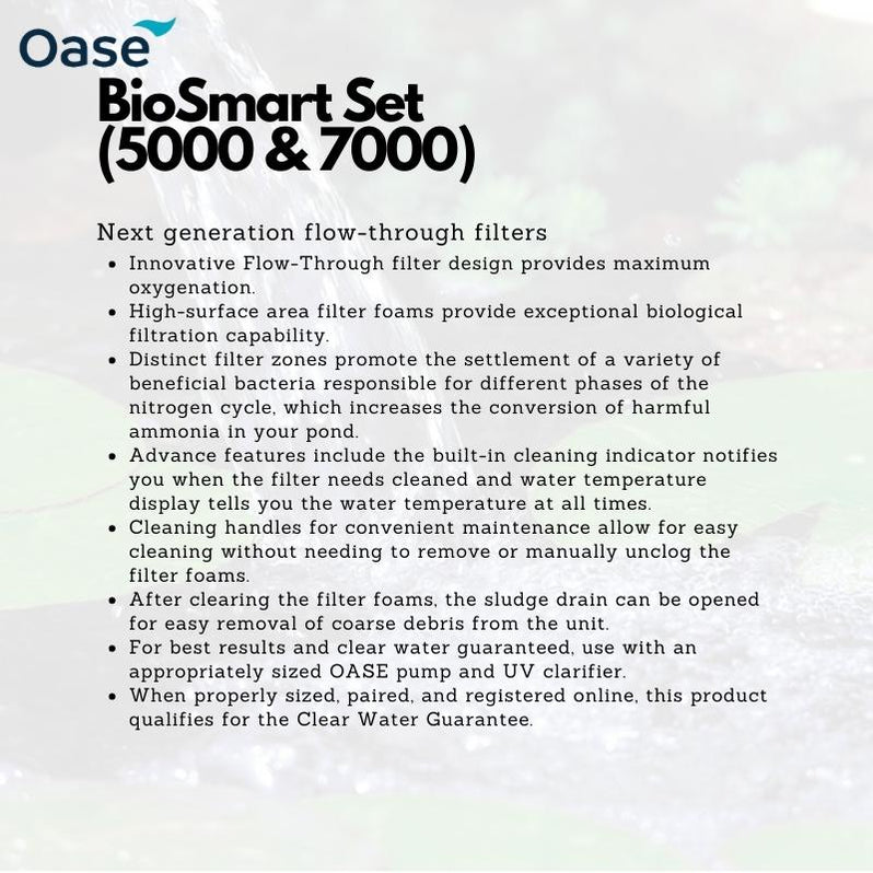 OASE BioSmart Set 5000 / 7000 (pond filter) — East Ocean Aquatic