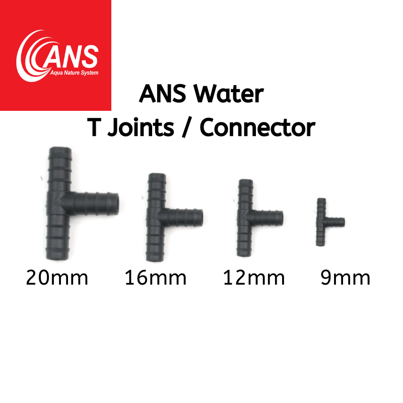 ANS Water T Joint / Connector (9/12/16/20mm) — East Ocean Aquatic
