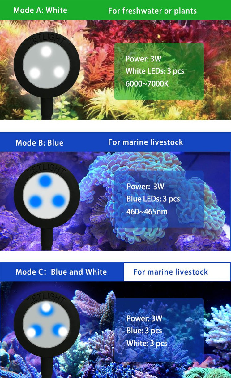 ZETLIGHT ZN-1050 Mini (marine nano led light) — East Ocean Aquatic